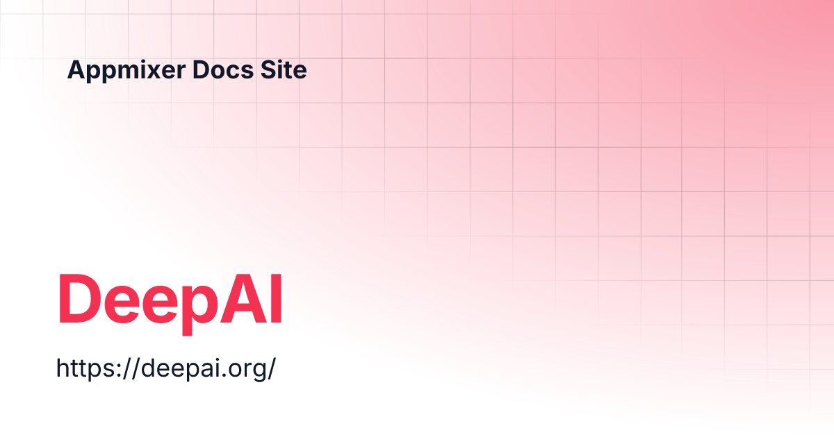 DeepAI | Appmixer Docs Site