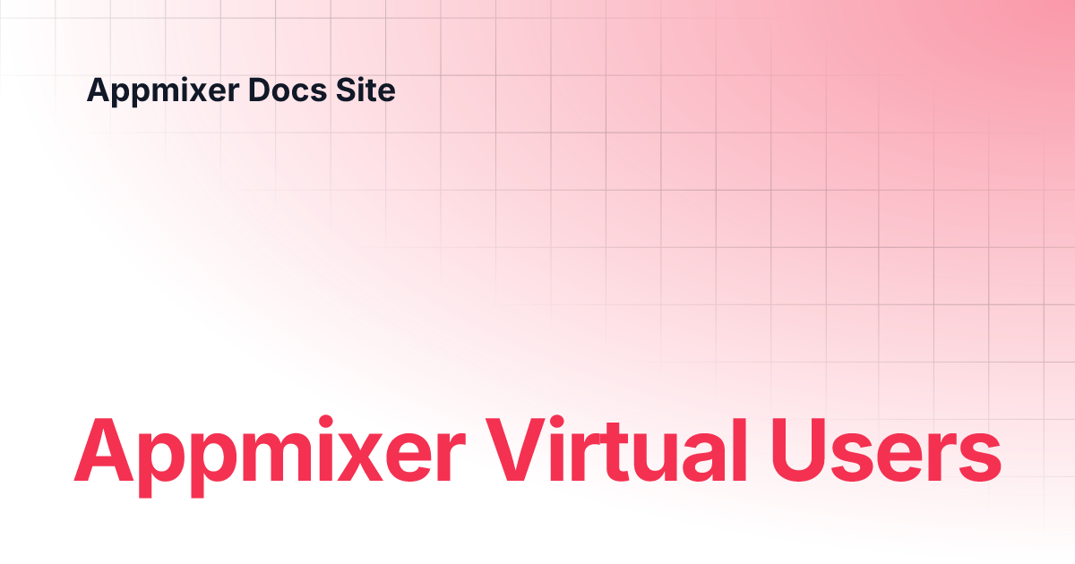 Appmixer Virtual Users | Appmixer Docs Site